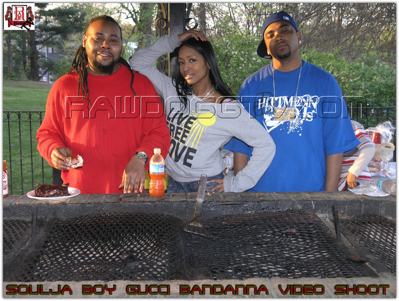 SOULJA BOY GUCCI BANDANNA VIDEO SHOOT - RAWDOGGTV